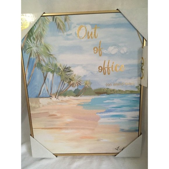 Wall Decor | Colleen Karis Island Time Canvas Print Nwt 2x16 O | Poshmark